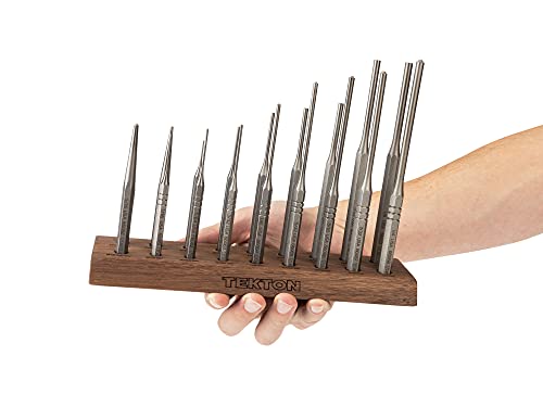TEKTON Punch Set with Walnut Block (18-Piece) | 66564
