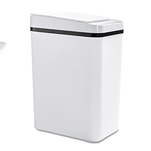 ZSEDP Smart Induction Automatic flip Trash can Household Toilet Narrow Gap Pressure Ring Garbage Sorting Trash can ( Color : OneColor , Size : 12L )