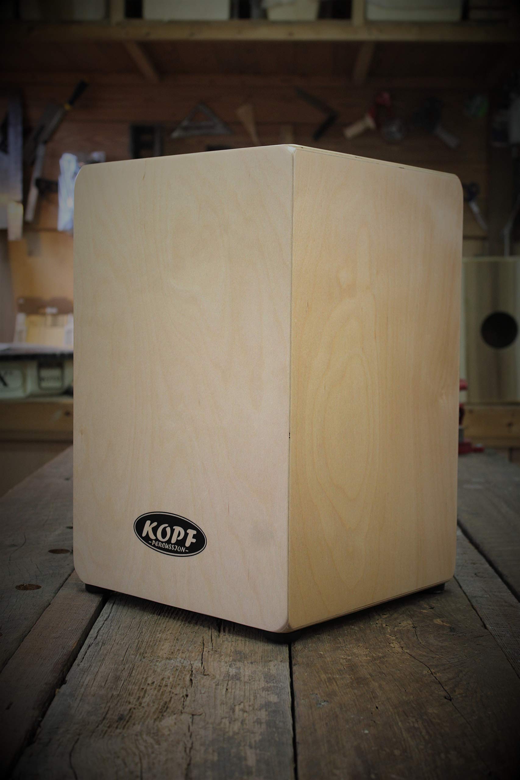 Kopf Percussion Novato Snare Cajon Box Drum With Internal Snares | Dual Birch Playing Surfaces | Birch Shell | Handcrafted in USA | 3 Year Warranty