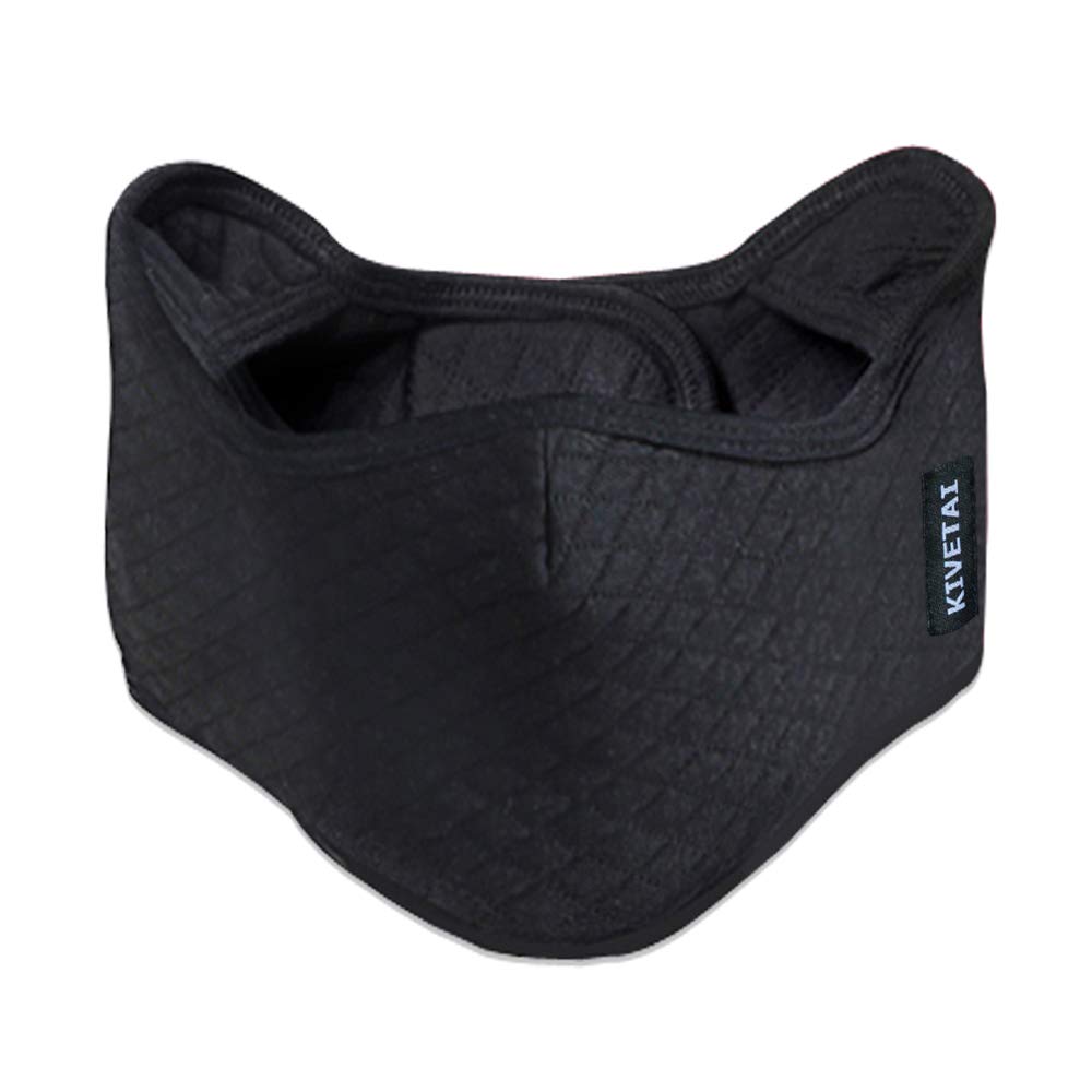 KIVETAI Half Face Mask Winter Warmer Dust Mask Windpoof Mouth Mask Ski Mask with Earmuffs Adjustable for Adults for Motorcycle, Cycling, Skiing, Snowboard, Hiking,Outdoor Activities