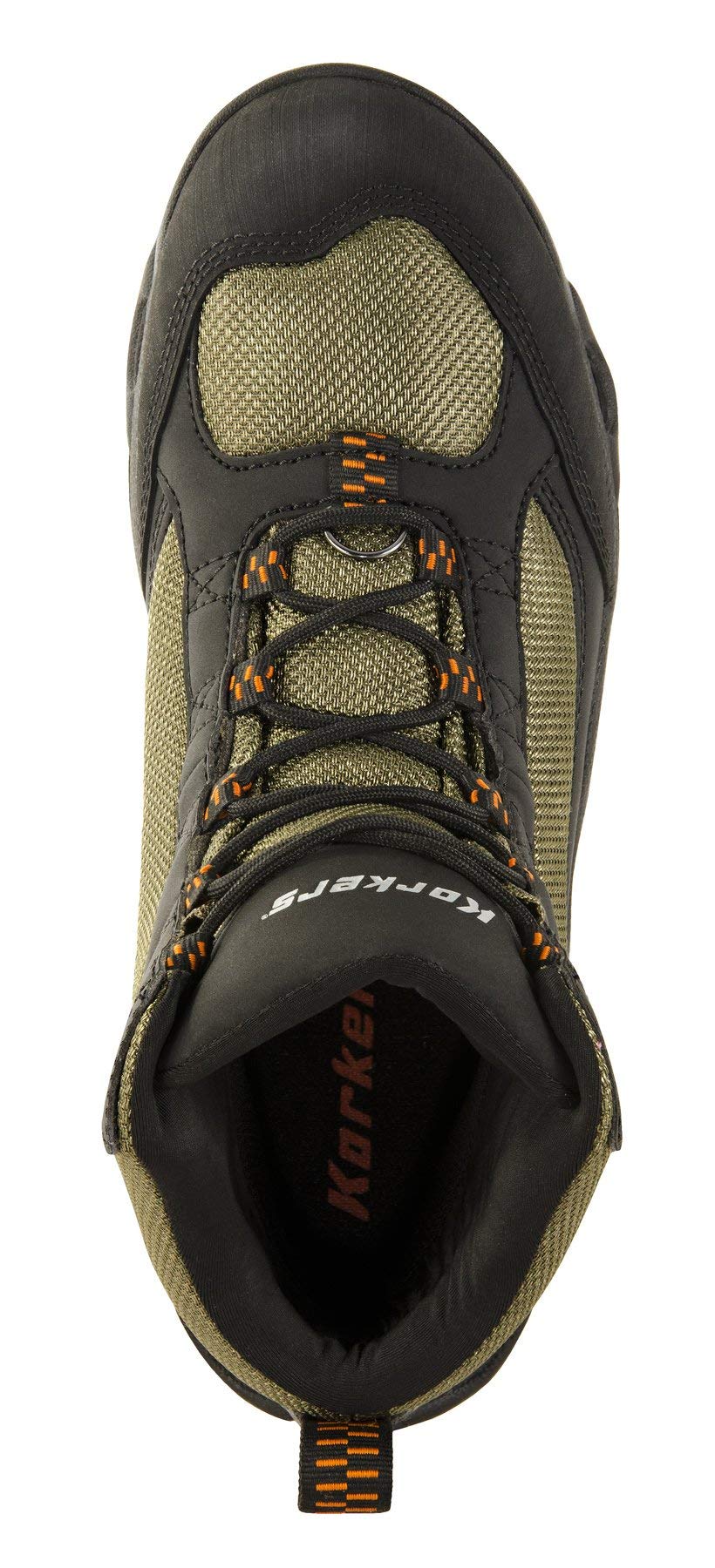 KORKERS Men's Greenback with Felt Sole, Dried Herb/Black, 12