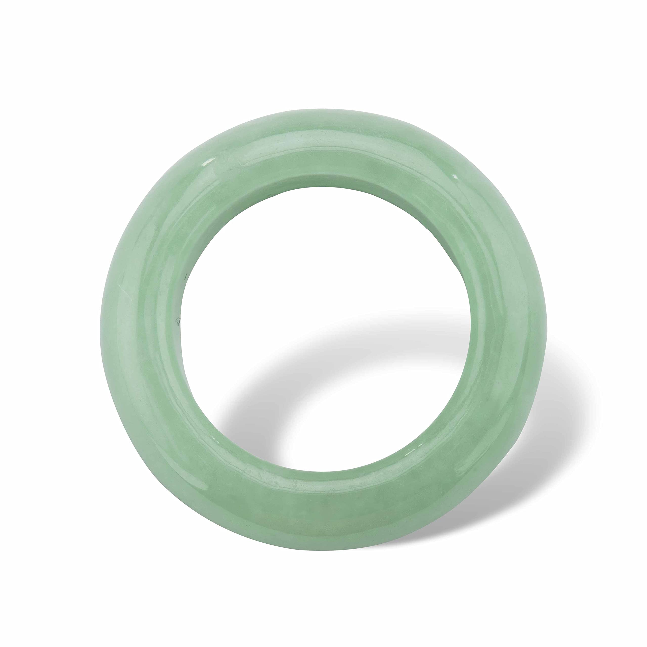 PalmBeach Genuine Green Jade Band Ring Sizes 6-10 Size 8