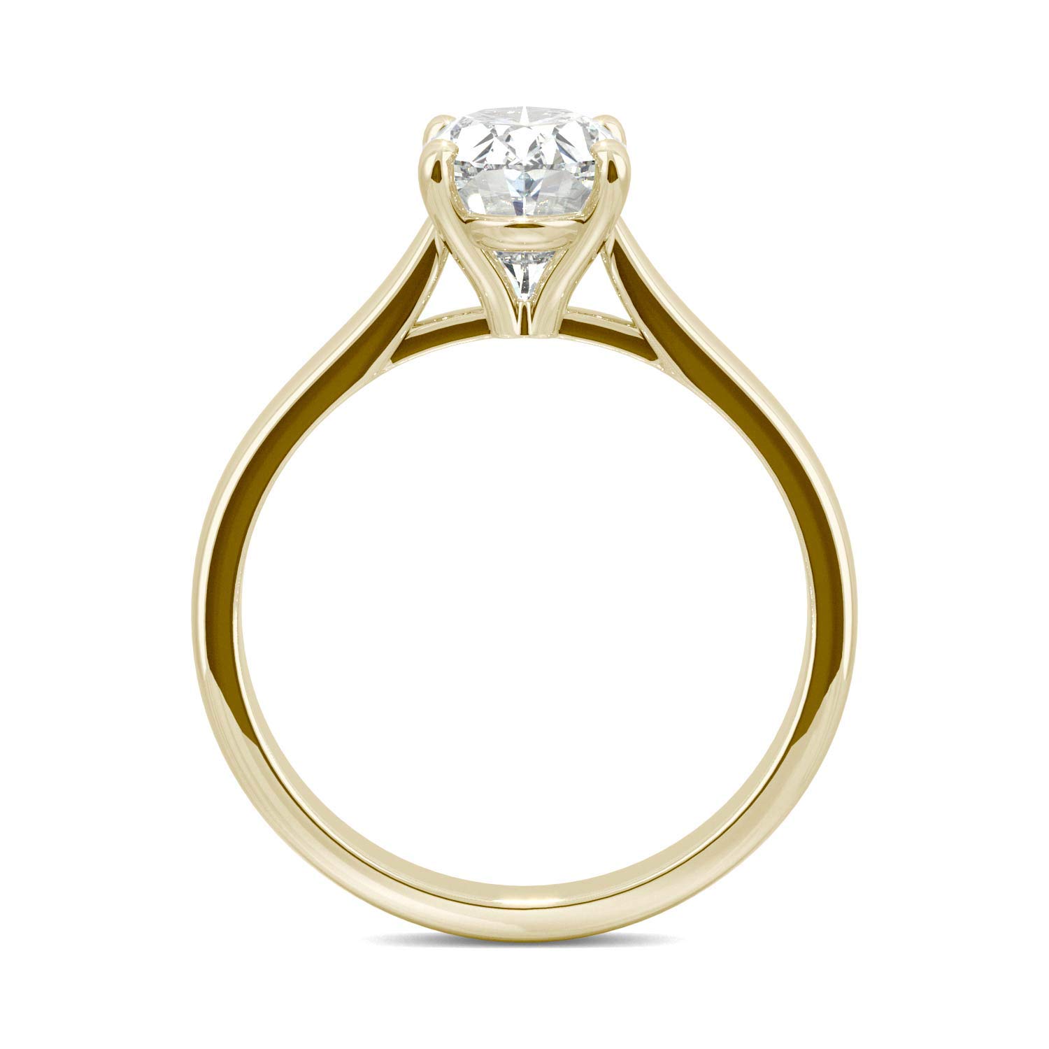 Moissanite by Charles & Colvard 10x6mm Elongated Oval Engagement Ring-size 9 2.30ct DEW