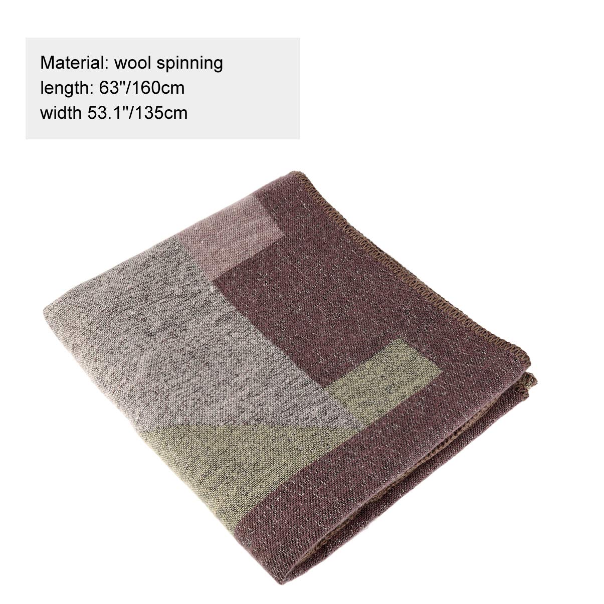 OOPOR Winter Warm Shawl Wraps Cape - Women Fall Knit Wool Plaid Ponchos Blanket Sweater fleece Scarf Coat