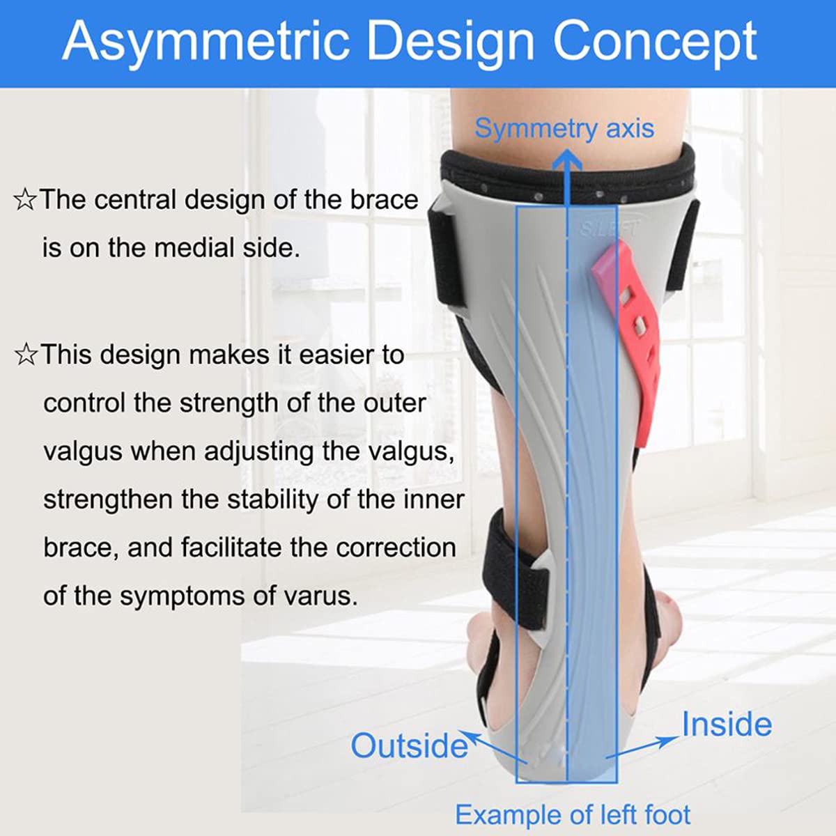 N A Ankle Foot Orthosis Support AFO Drop Foot Support Splint - Support for Drop Foot, Nerve Injury, Foot Position, Relieve Pressure, Ankle& Foot Orthosis,Right,XL