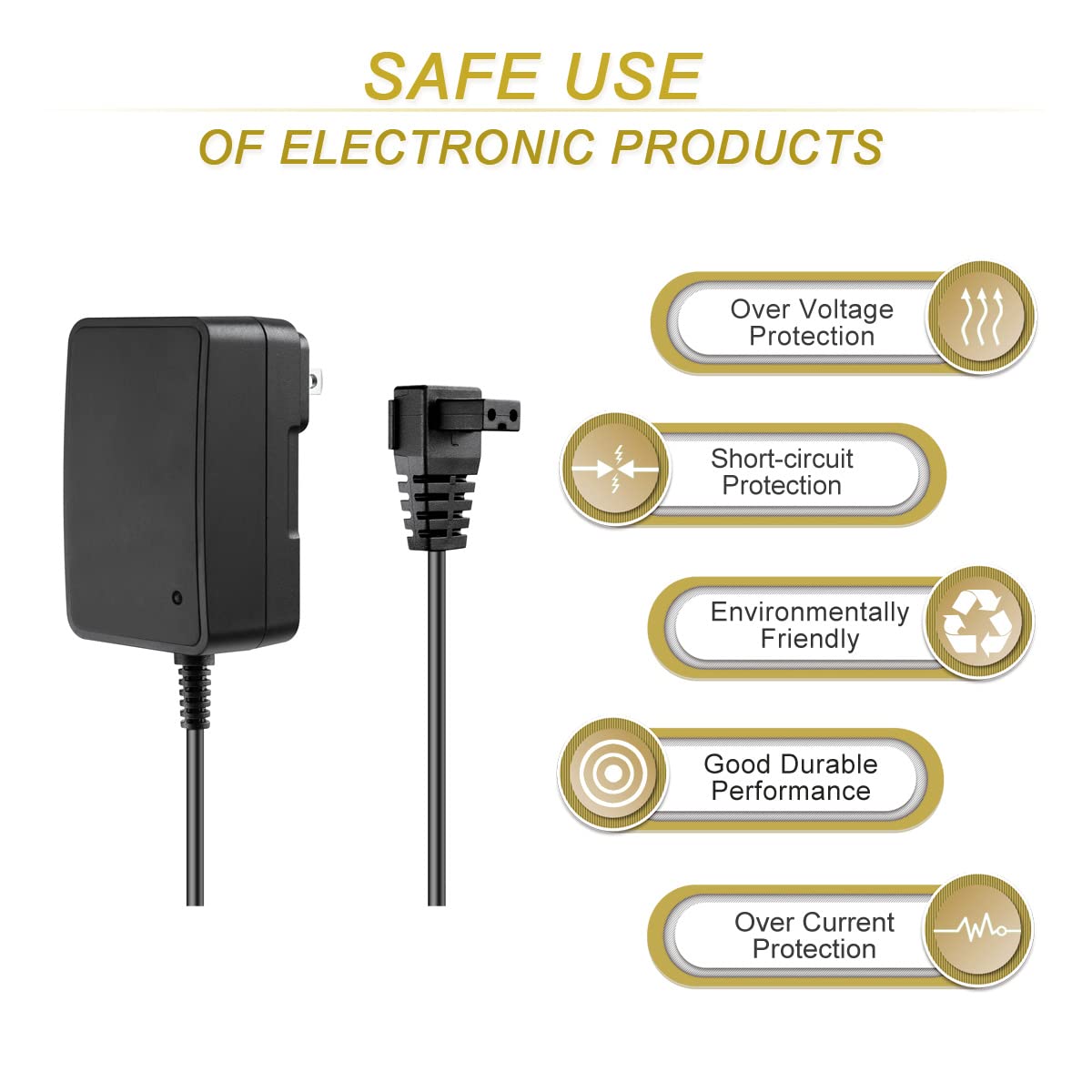 KONKIN BOO 12.6V 2-Prong AC Adapter Compatible with AIPER Seagull 1000 HJ1103J AIPURY1000 AIPURY 1000 Cordless Automatic Robotic Pool Vacuum Cleaner 5000mAh Lithium Ion Battery 1.8A Power Charger PSU