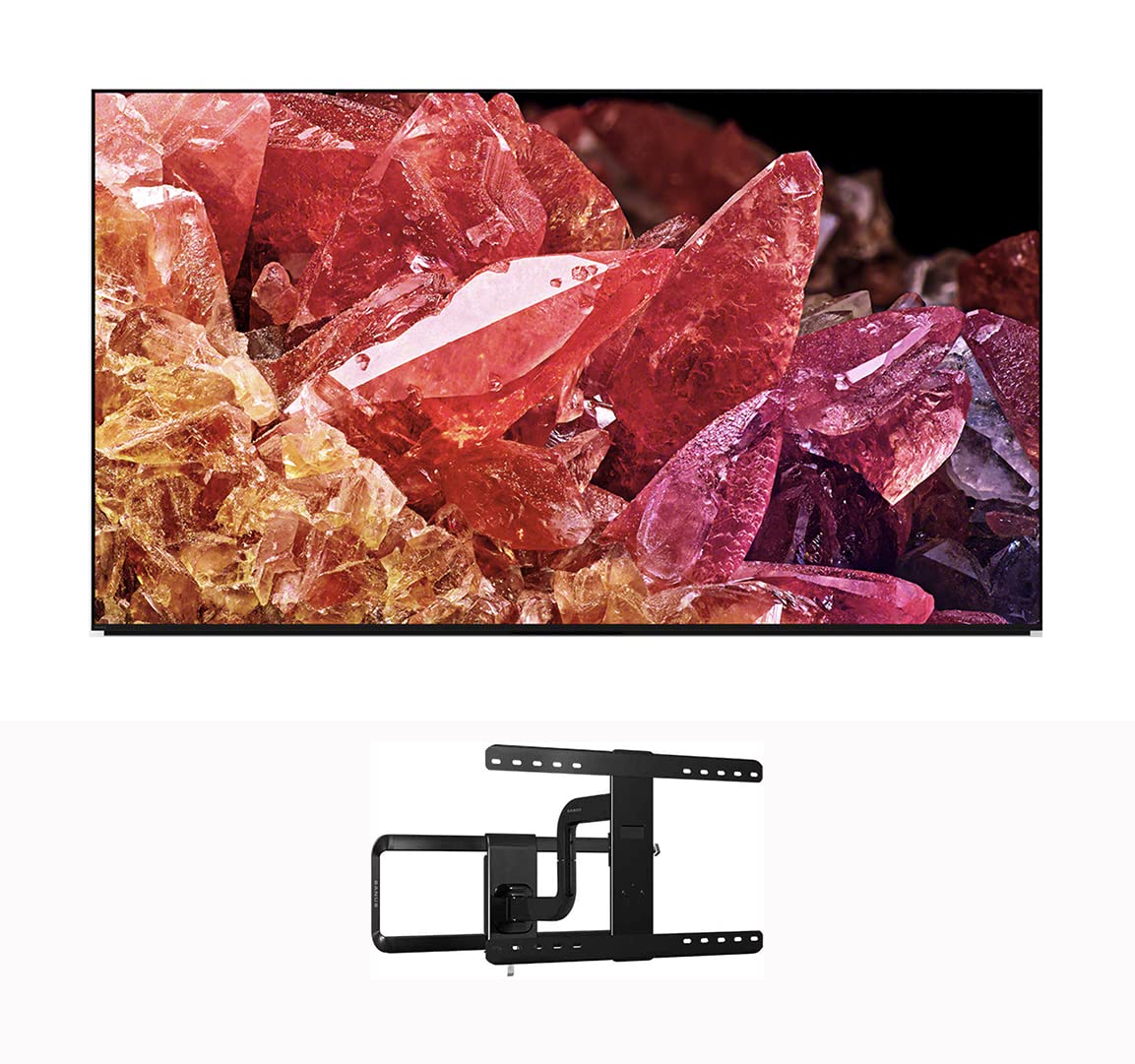Sony XR75X95K 75" 4K Smart BRAVIA XR HDR Mini LED TV with a Sanus VLF525-B1 Full-Motion Premium Series Mount for 50"-82" Flat Screen TV's (2022)(Used)