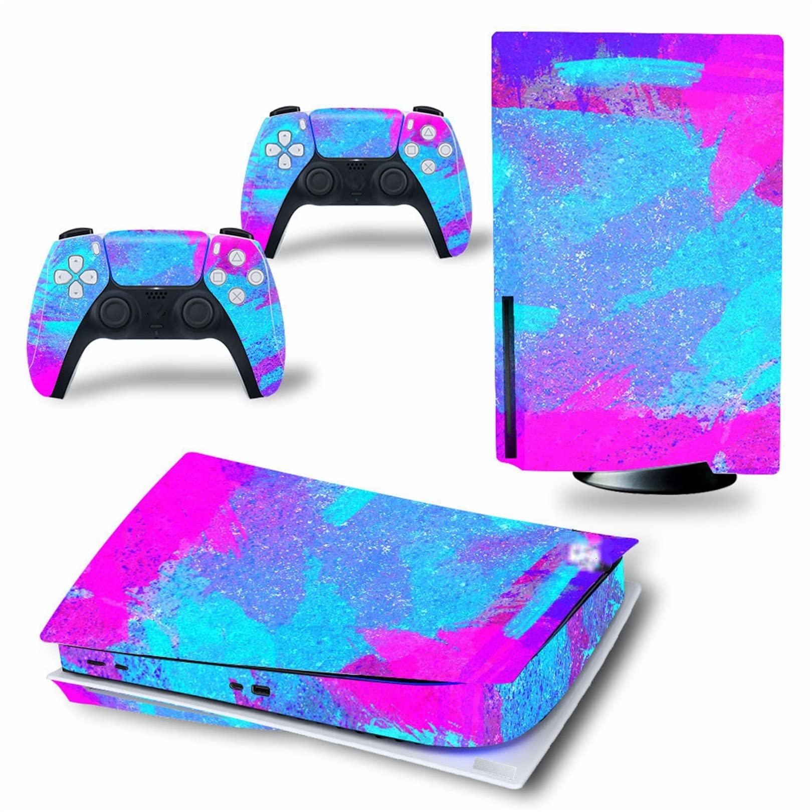 Top factory BUCEN for PS5 Skin Disc Edition & Digital Edition Console and Controller Vinyl Cover Skins Wraps Scratch Resistant, Compatible with for PS5 535738 Anti Scratch (Size : Digital Edition)