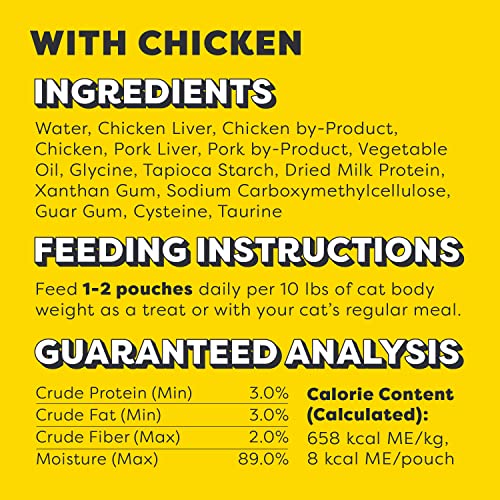 Temptations Creamy Puree with Chicken, Salmon, and Tuna, Variety Pack of Lickable Cat Treats, 0.42 oz Pouches, 24 Count