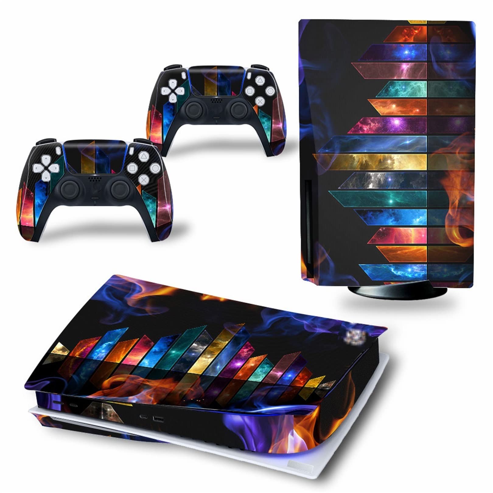 Top factory BUCEN for PS5 Skin Disc Edition & Digital Edition Console and Controller Vinyl Cover Skins Wraps Scratch Resistant, Compatible 63799 Anti Scratch (Size : Disc Version)