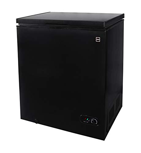 RCA RFRF510-BLACK Chest Freezer, Up to 141 L, 5.3 Cu. Ft. Capacity, Black