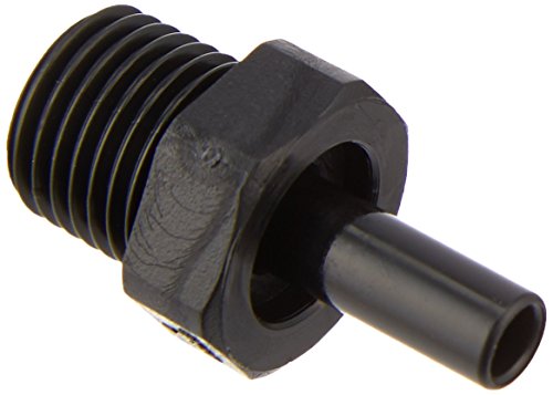 John Guest PM050602E Stem Adapter, 6 mm x 1/4" BSPT (Pack of 10)