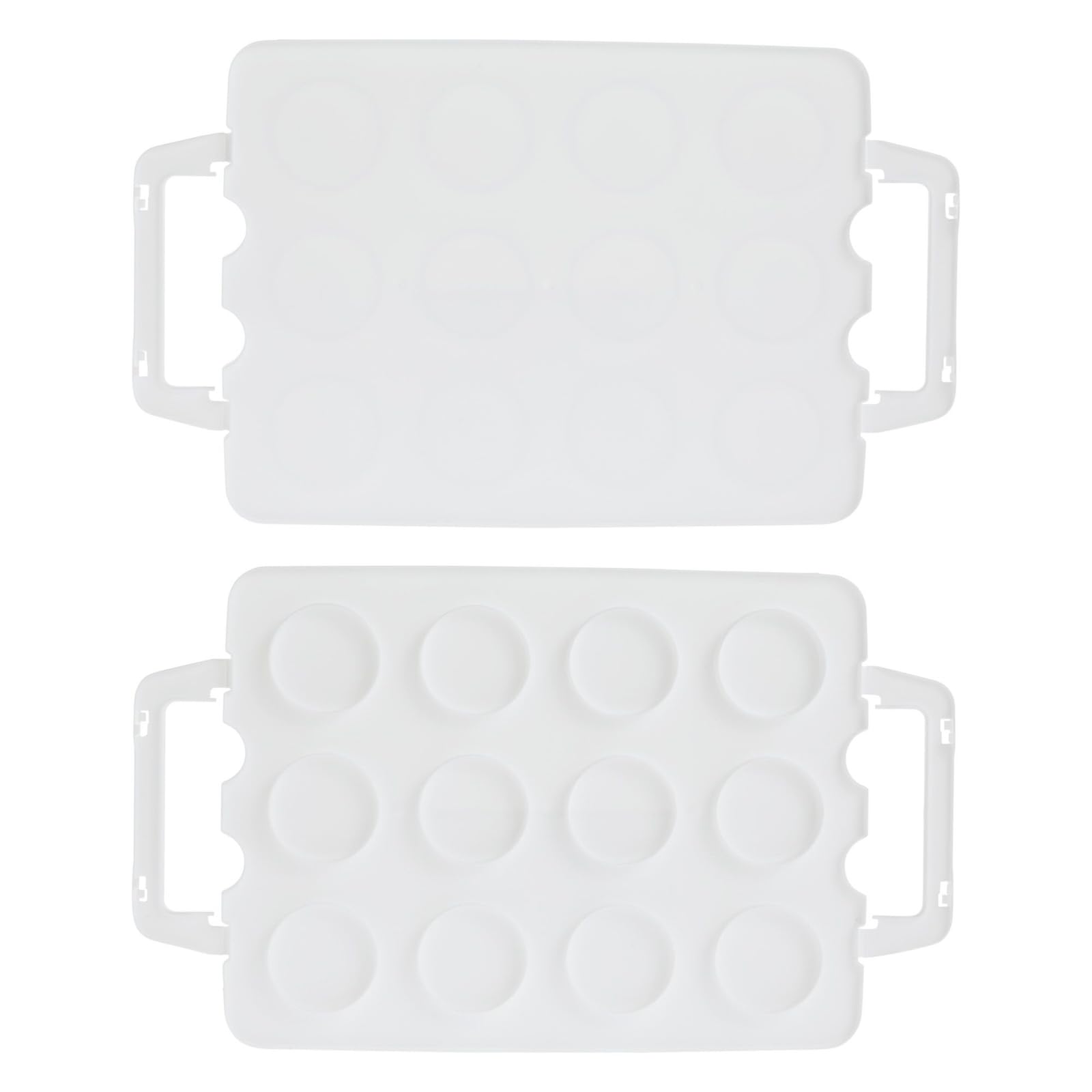Juvale 2 Tier Cupcake Carrier for 24 Cupcakes, Transport Container with Lid for Muffins (13.5 x 10.25 x 7.5 In)