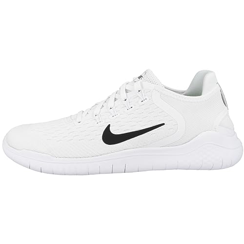 Nike Womens WMNS Free RN 2018 942837 100 - Size 8W White/Black