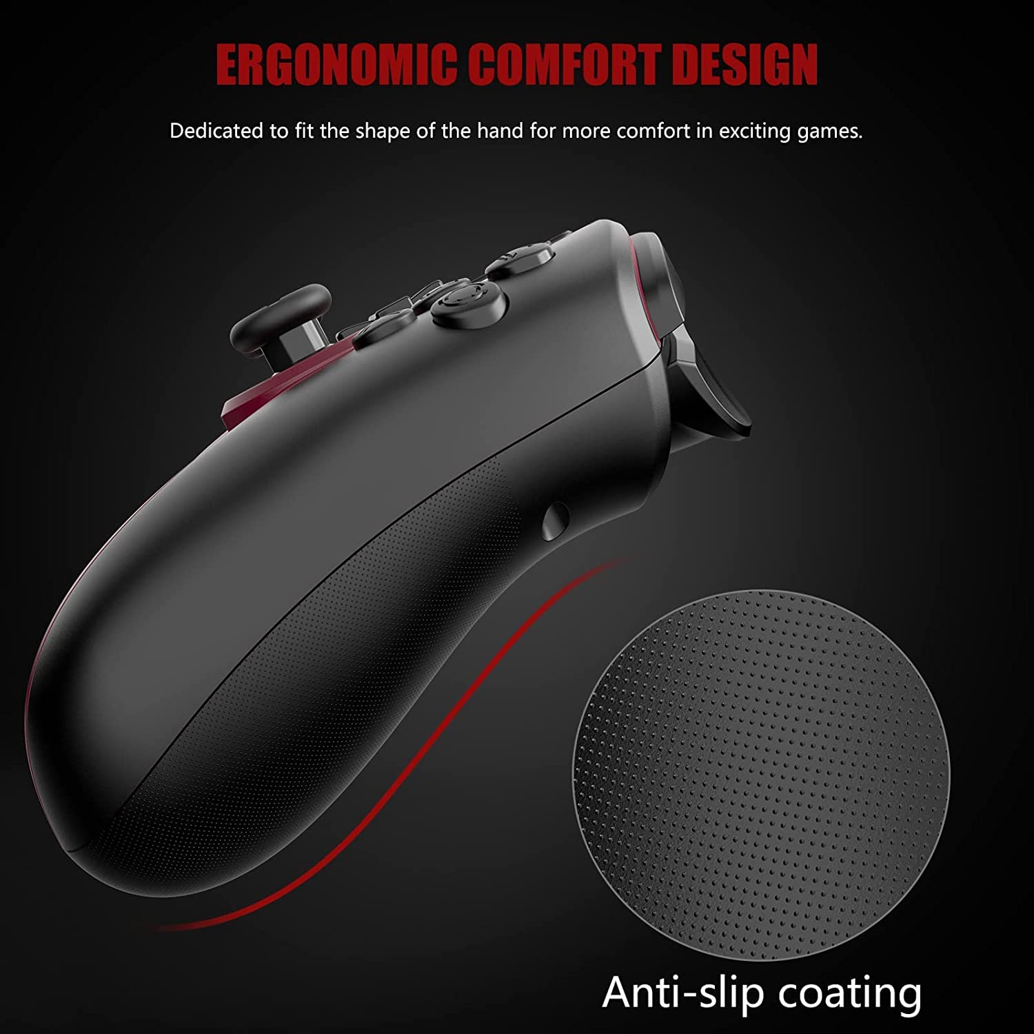 KENNEAS Wireless Controller Compatible with PS4/PS4 Pro/PS4 Slim, 10Hrs Playtime/Built-in Speaker/Programmable Back Button/Enhanced Dual Vibration controller for PS4(With Exquisite Earphones)