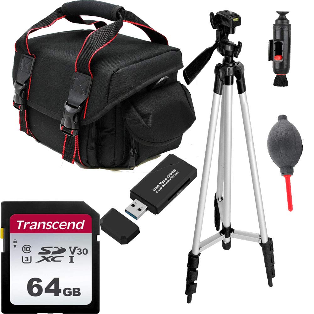 Nikon COOLPIX P950 Digital Camera w/NIKKOR 83x Optical Zoom Lens, 64GB Transcend SD Memory Card, Tripod, Bag, Lens Blower/Cleaner and More