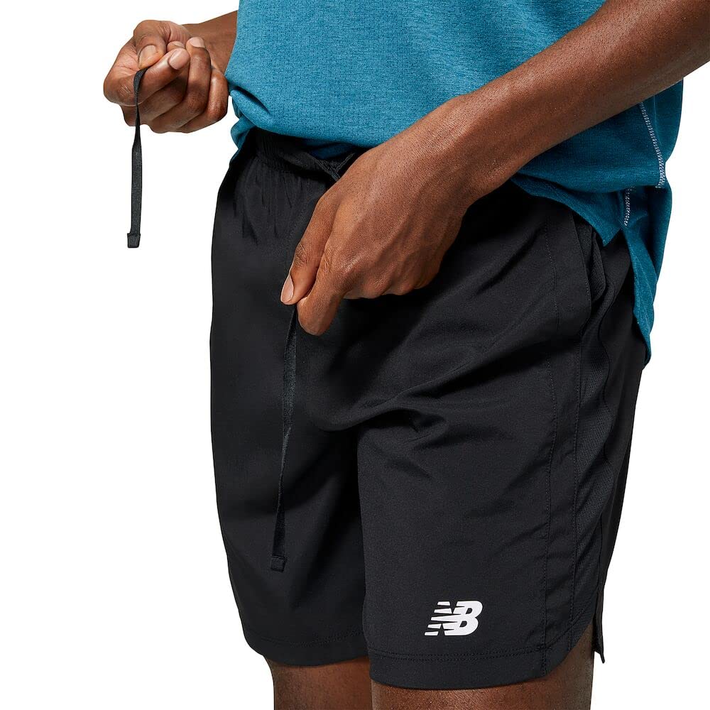 New Balance Men's Accelerate 7 Inch Short, Black, Medium