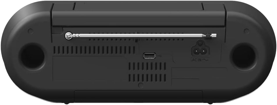 Panasonic RX-D550 Boombox - High Power Portable Stereo AM/FM Radio, Bluetooth, CD, with USB 110-240 Volt (Black)