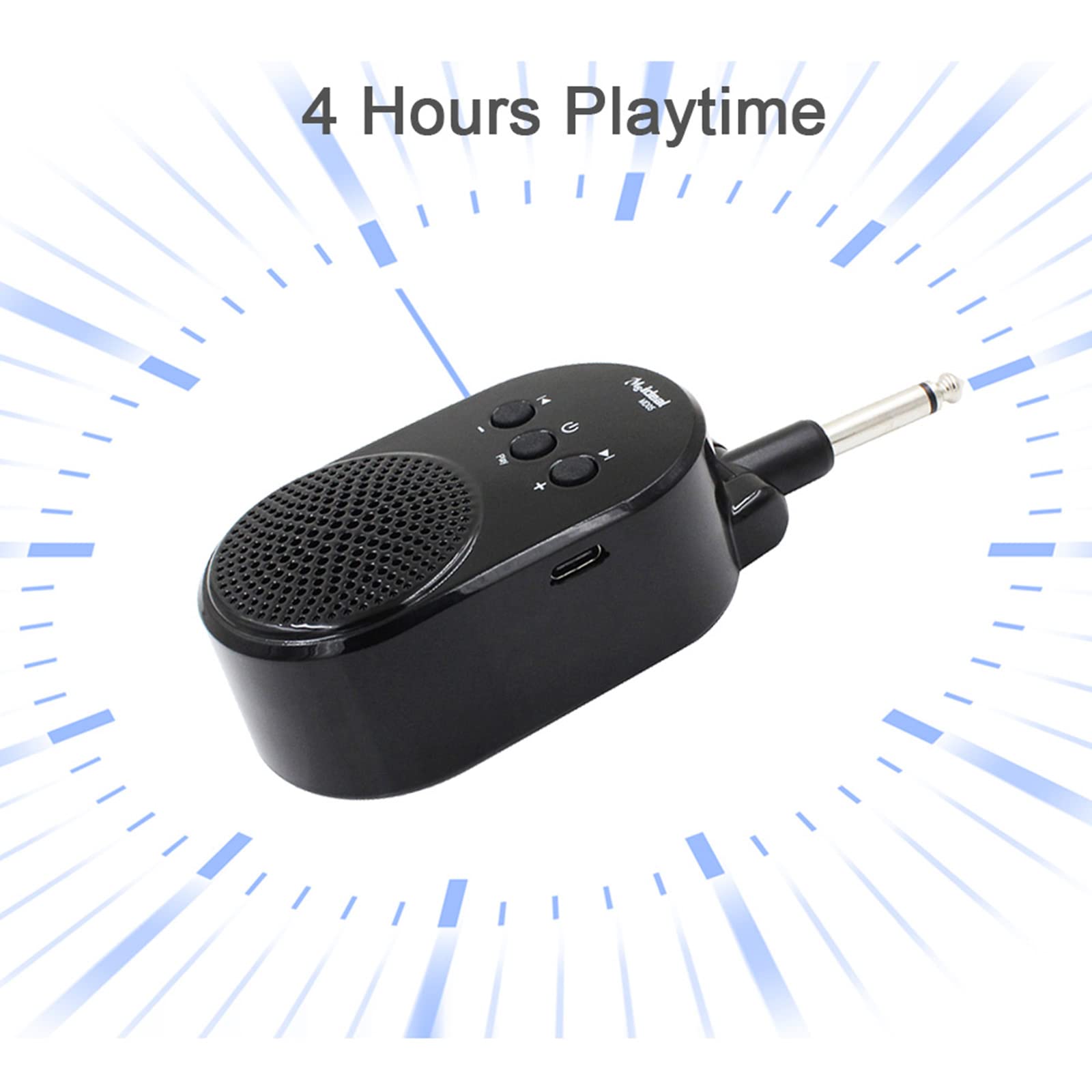 Portable Electric Guitar Bass Amplifier Mini Bluetooth Practice Speaker