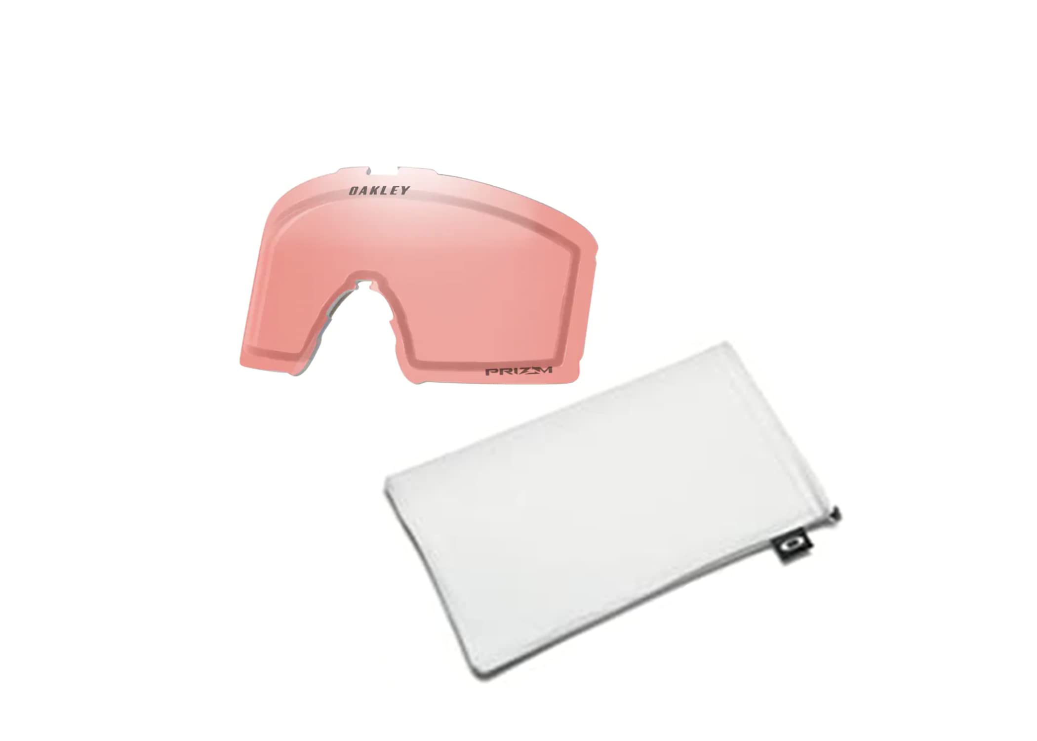 Oakley Line Miner Large Prizm Clear REPLACEMENT LENSES AOO7070ILS Ski Goggles For Men For Women + BUNDLE with Designer iWear Eyewear Kit