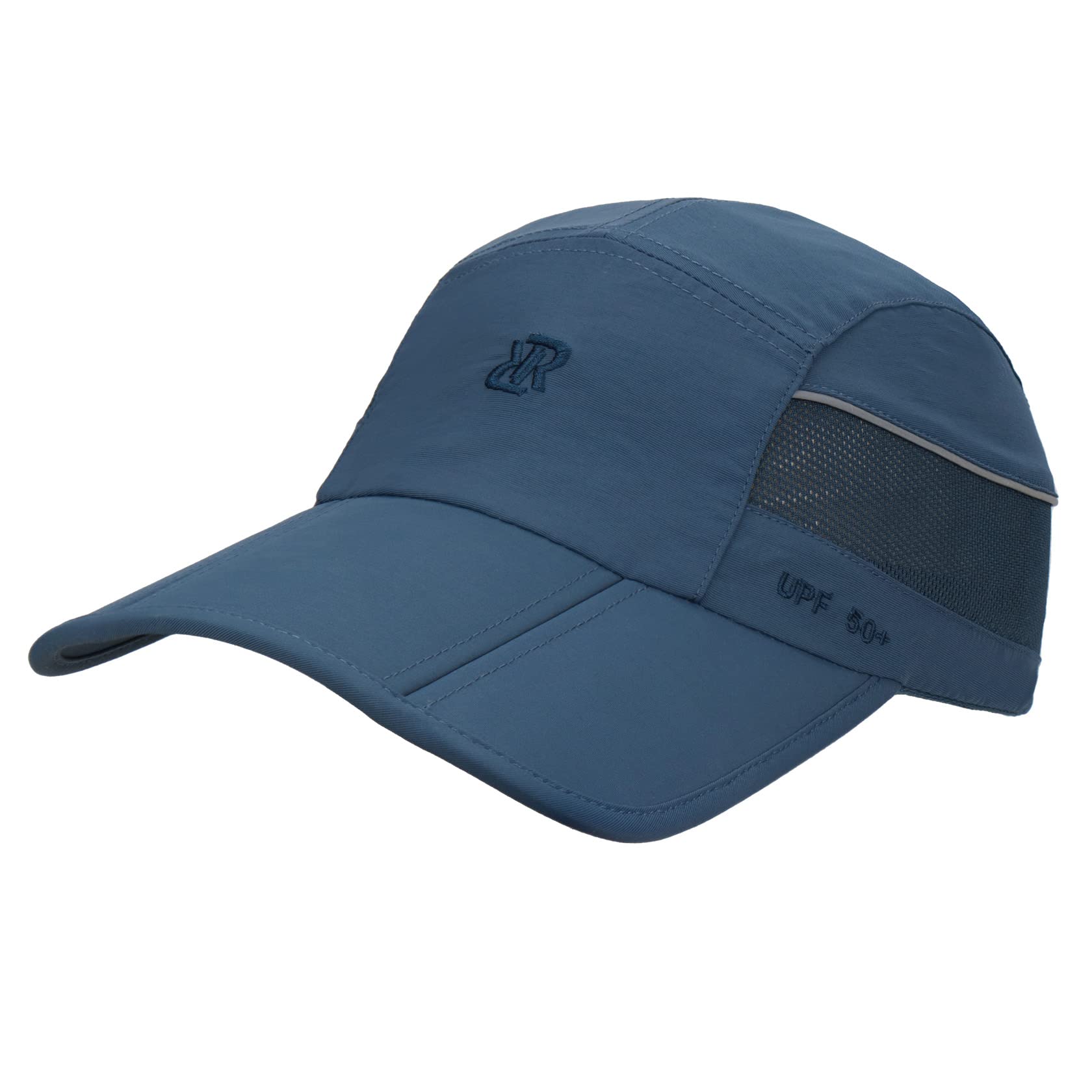 RRvane Folding UPF50+ Sun Protection Hat, Quick Dry Baseball Cap Unstructured Outdoor Sports hat Fit 22"~24-3/8" for Unisex (New, Teal)