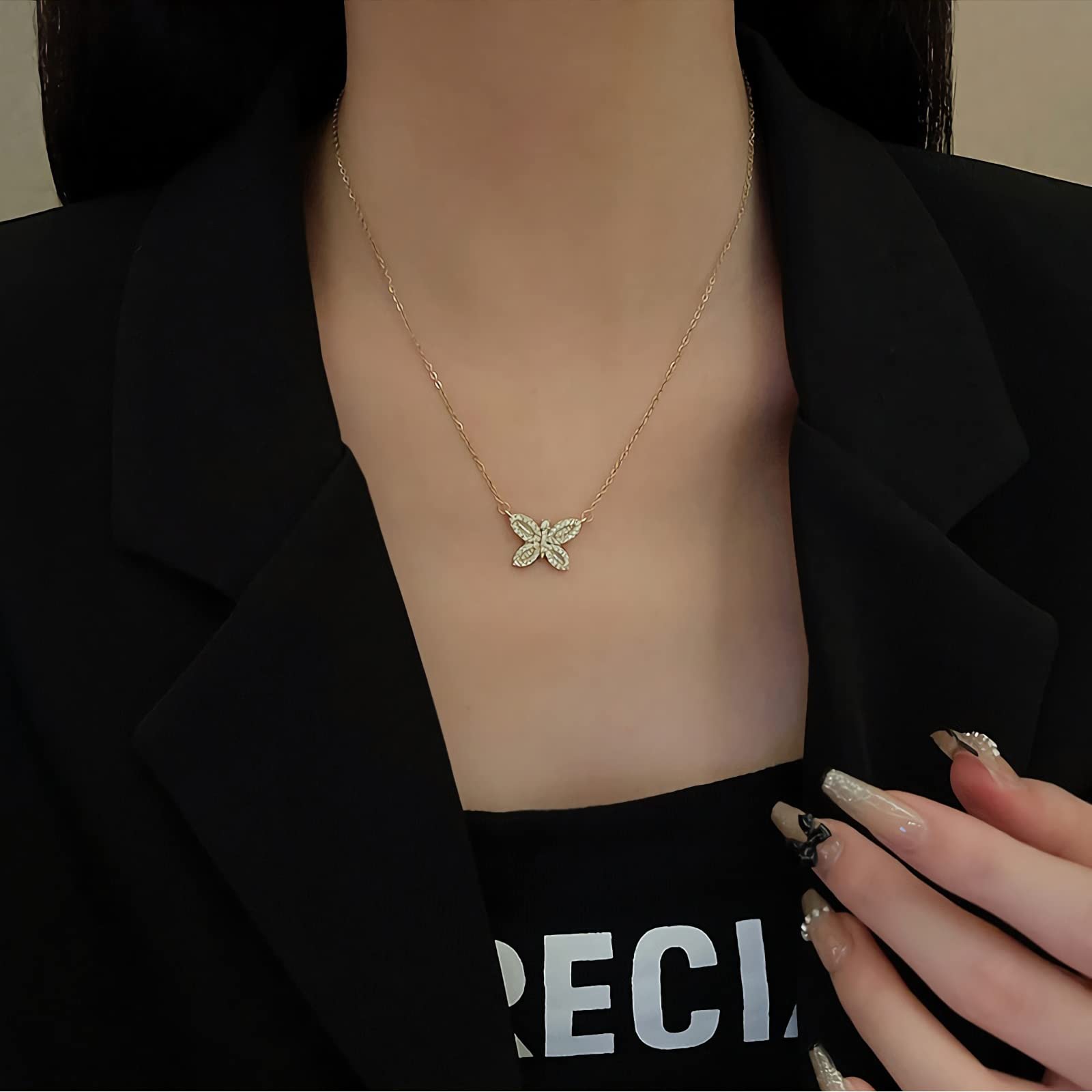 Necklaces for Women,Butterfly Necklace
