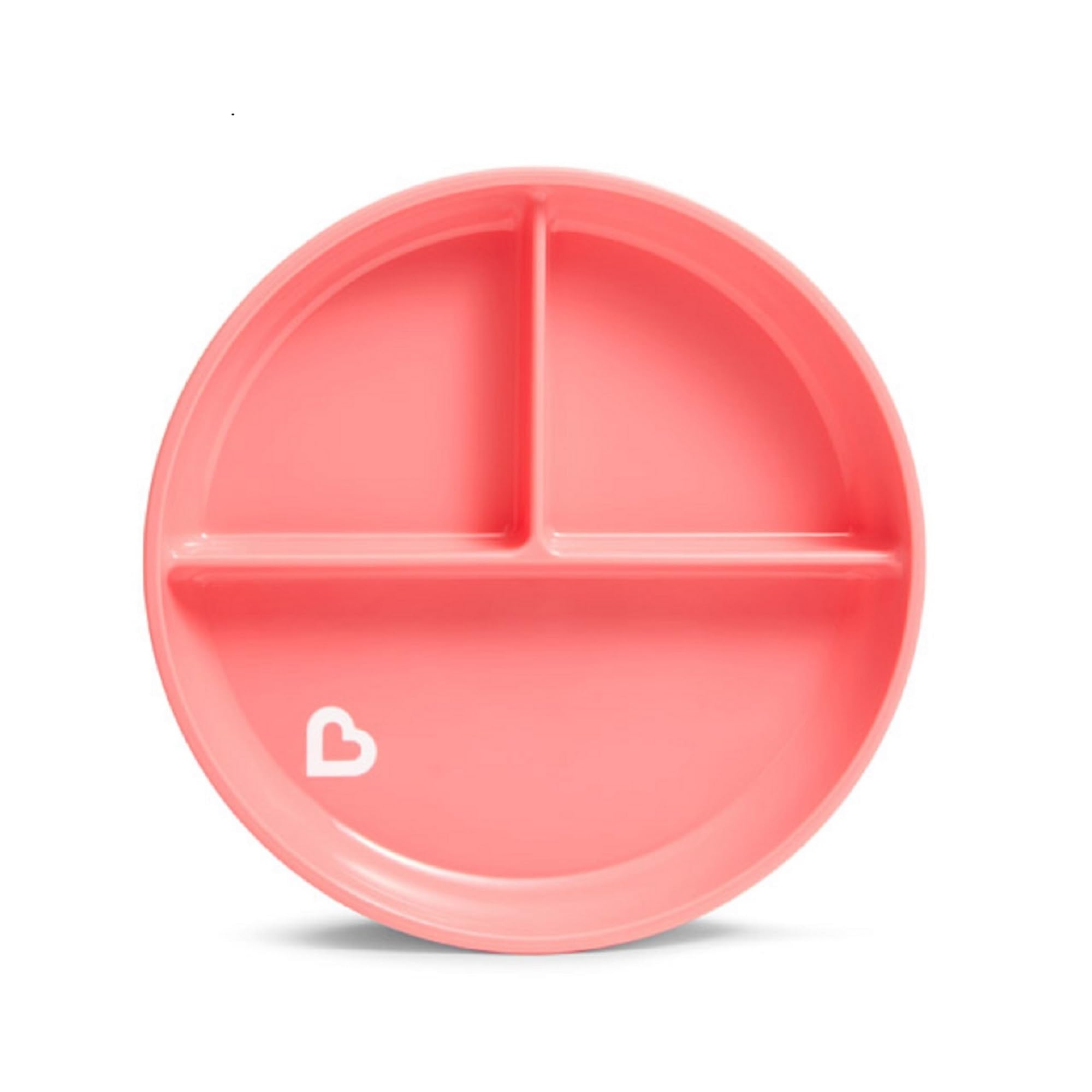 Munchkin® Stay Put™ Divided Section Toddler Plates, Colors May Vary