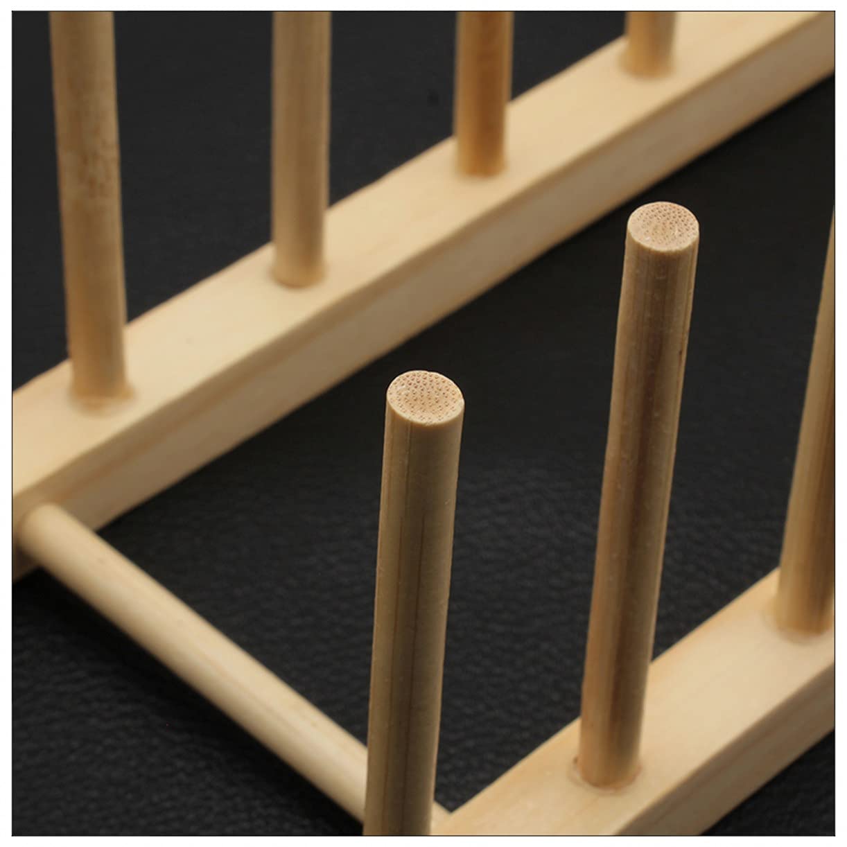 YJIUYUANQ Foldable Wooden Thread Holder 16 Spools Sewing Embroidery Thread Rack Organizer Wall Hanging Cones Stand Shelf Tool(Large),1PC