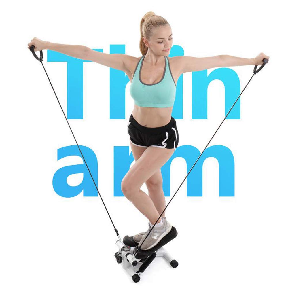 Kusou Step Machines Professional Stepper Cardio Training Stair Home Gym Workout Fitness with Resistance Bands Silent Mountaineering Multi-Function with Drawstring