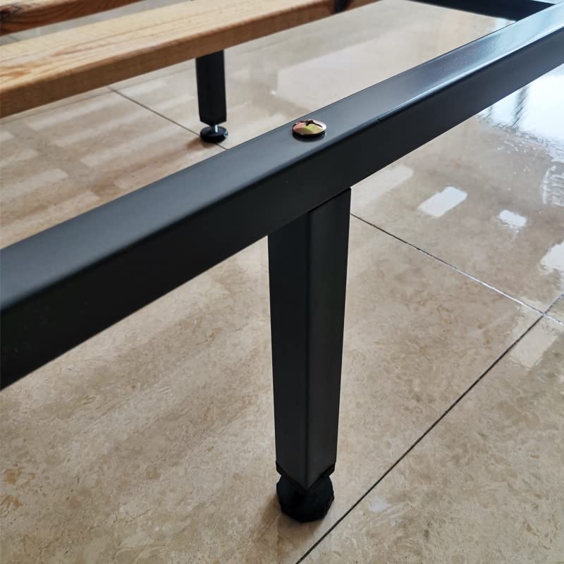 KUSRUP Adjustable Height Bed Frame Replaces Support Legs Heavy Duty Bed Center Frame Slat feet risers for Queen/King Platform 1PCS (1, 7.8" to 10.6")