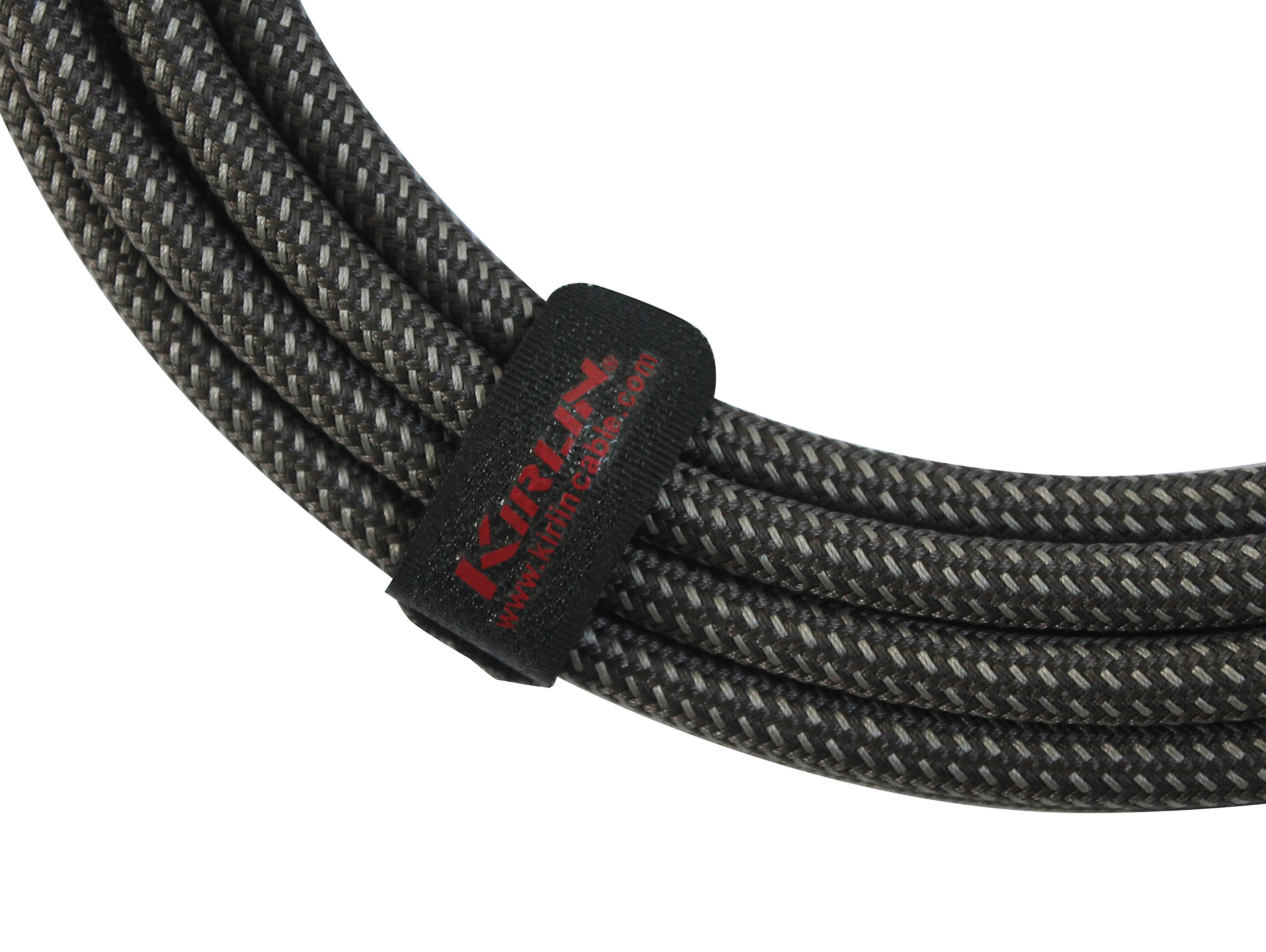 KIRLIN Cable IWB-202BFGL-10/CA 10-Feet Premium Plus Instrument Cable, Carbon Gray Woven Jacket