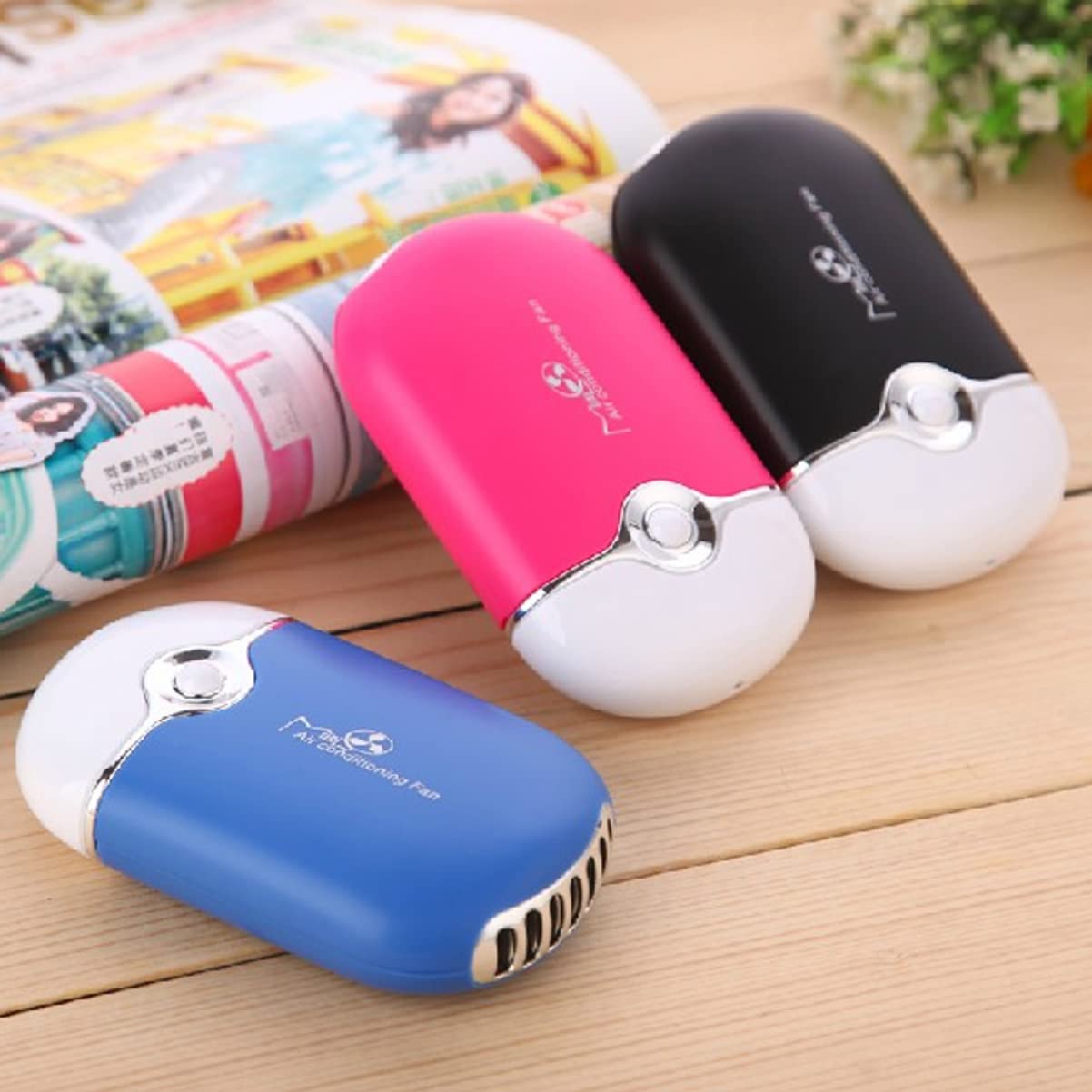 SOLUSTRE Rechargeable Fan Rechargeable Fan Black Conditioning Fan Usb Eyelash Blower Air Dryer Mini Quick for Extension Usb Fan Usb Fan