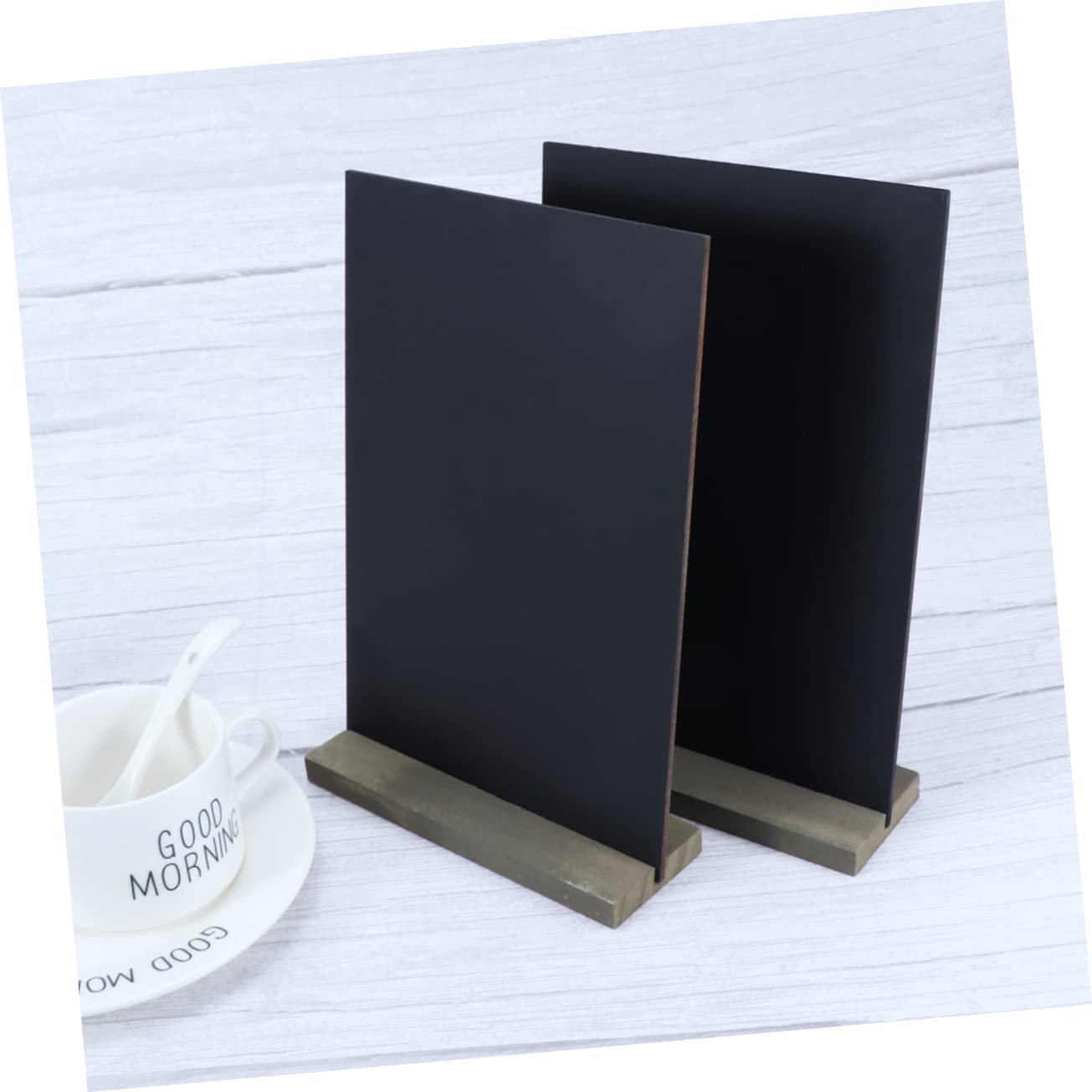 MAGICLULU 6pcs Mini Blackboard Chalkboards School Sign Farmhouse Kitchen Chalkboard Wedding Place Mini Writing Board Wedding Signs Mini Chalkboard Double-Sided Blackboard Simple Bamboo Food