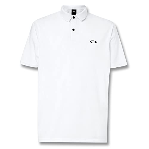 Oakley Men's Contender Strip Polo, White, XX-Large