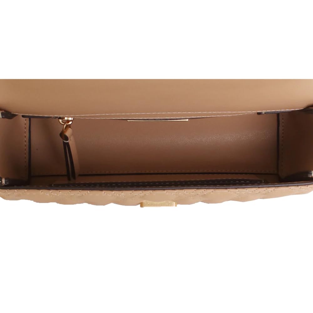 Tory Burch Women's Fleming Small Convertible Leather Shoulder Bag Crossbody Handbag Desert Dune