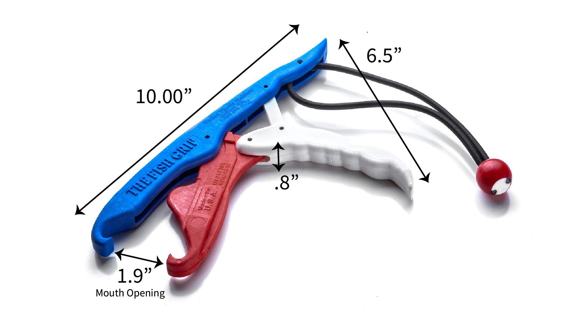 LINE CUTTERZ Unique Patented and Safe, Floating Lunker Tamer Fish Gripper with Wrist Strap - Hero Limited Edition