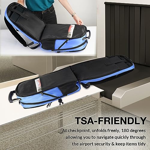 YOREPEK Travel Backpack, Extra Large 50L Laptop Backpacks for Men Women, Water Resistant College Backpack Airline Approved Business Work Bag with USB Charging Port Fits 17 Inch Computers, Cobalt Blue