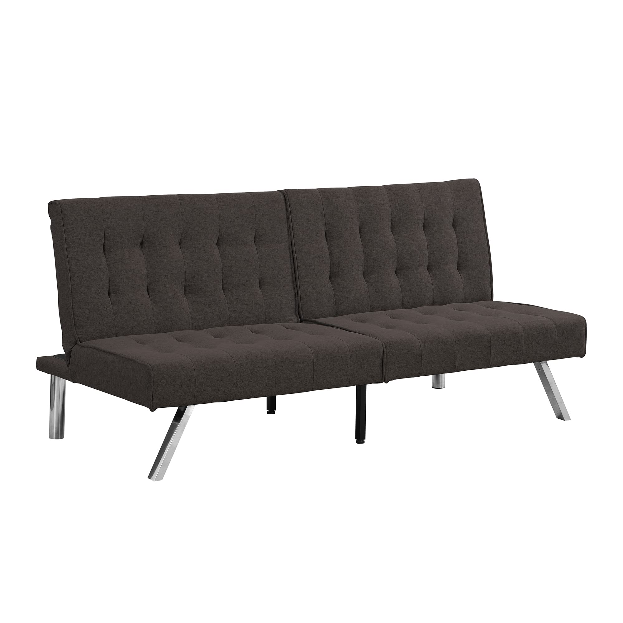 YUNLife&Home Convertible Loveseat Sofa Bed Sleeper Daybed,Modern Upholstered Folding Recliner,Small Splitback Futon Sofá,2 Seaters Couches for Compact Living Space/Dorm/Aparment/Bonus Room