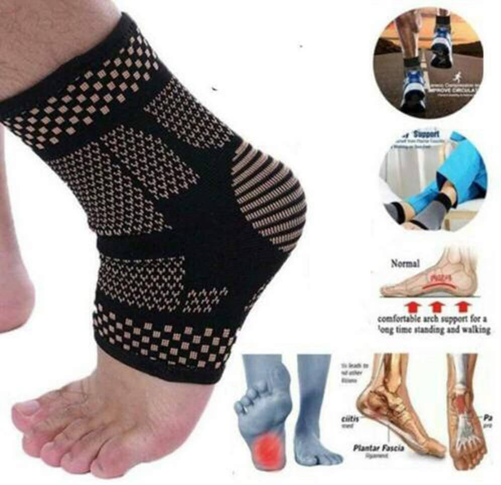 VEIRGAMO 6 Pairs Dr Sock Soothers Socks Anti Fatigue Compression Foot Sleeve Support Brace Sock For Men & Women, Foot Compression Sleeve For Pain (L/XL)