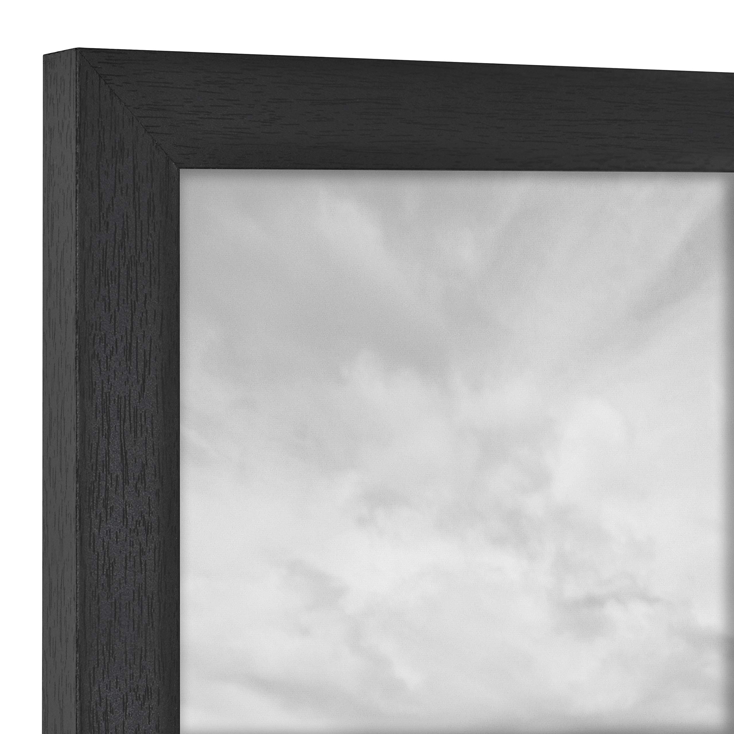 MCS Studio Gallery 11x14 Picture Frame Black Woodgrain, Rectangle Photo Frame for Photos, Posters & Art Prints (2-Pack)