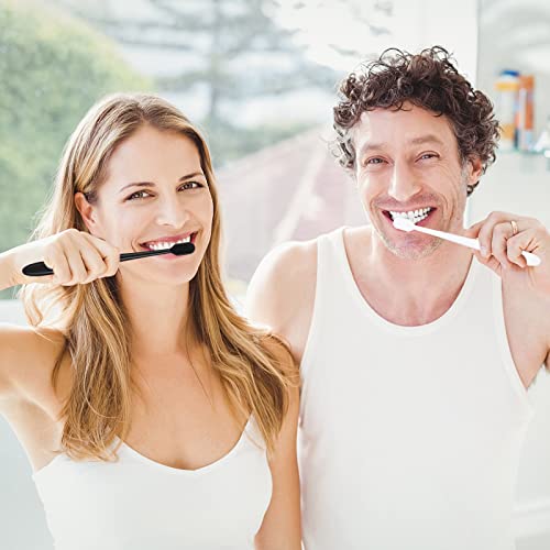 WLLHYF 2 PCS Extra Soft Micro Nano Toothbrush, Ultra Soft Toothbrushes with 10000 Soft Bristles Sterile Fiber Adult Toothbrush Painless Brushing for Teeth Oral Gum Recession