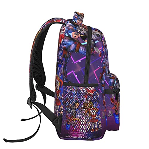 WILADU Leisure Travel Bag Work Backpacks Five Horror Nights Video At Game Freddy'S Backpack Durable Shoulder Backpack Fashion Laptop Backpack Classical Basic Business Daypack