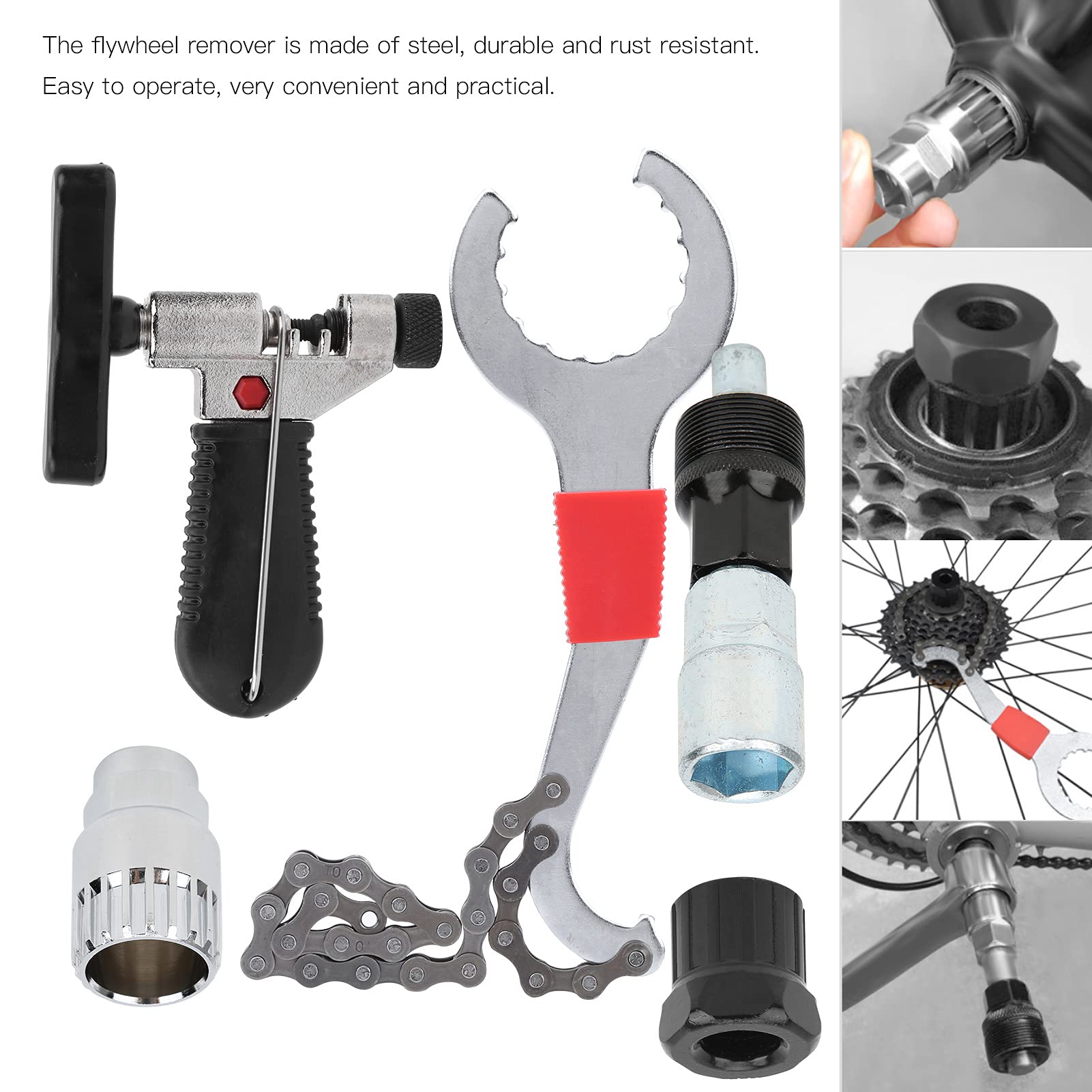 Pwshymi Road Bike Repair Tools, Simple Operation Strong Sturdy Bike Repair Tools for Bicycle
