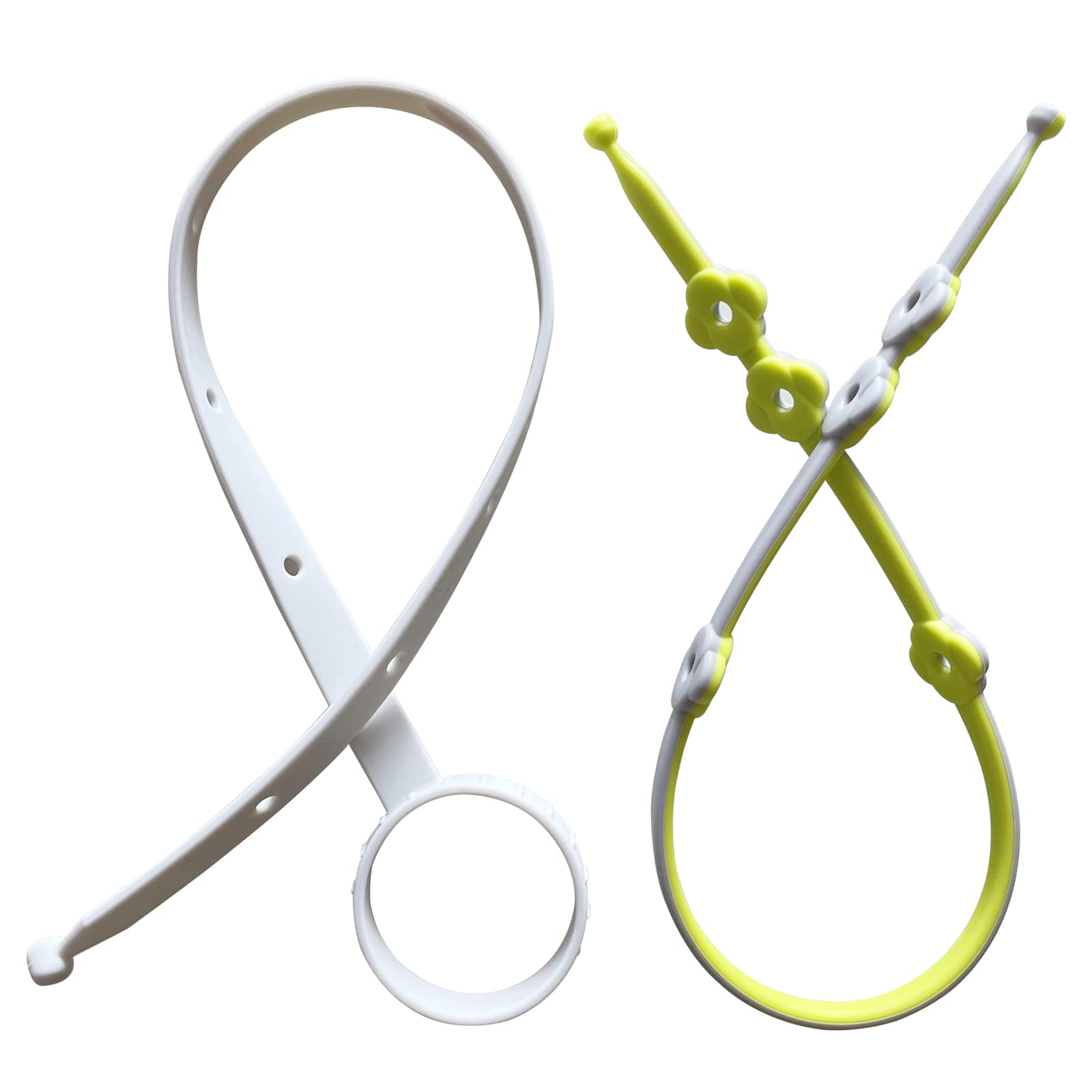 Toy Straps For Baby,2PK Silicone Pacifier Clips,Baby Bottle Holder Hands Free,Adjustable Stretchable Sippy Cup Straps for Strollers,Baby Cribs,Hanging Baskets,high Chairs,Feeding Bottles,Snack catcher