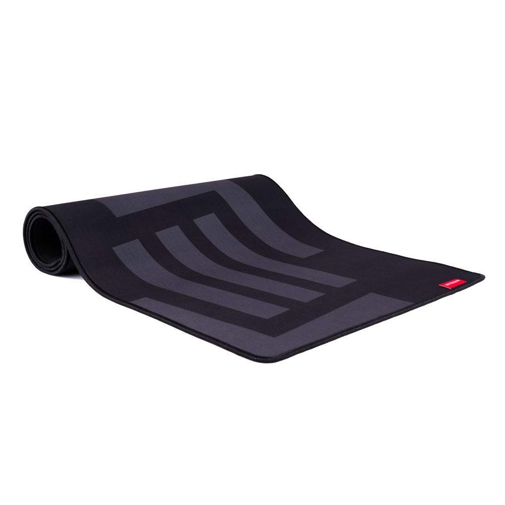 MAINGEAR Assist XL Gaming Mouse Pad, Water-Resistant Cloth Computer Keyboard Mouse Mat Extended Desk Pad for Games Office Esports, 35.43 x 13.78 x 0.12 Inch, Stealth (Black + Grey)