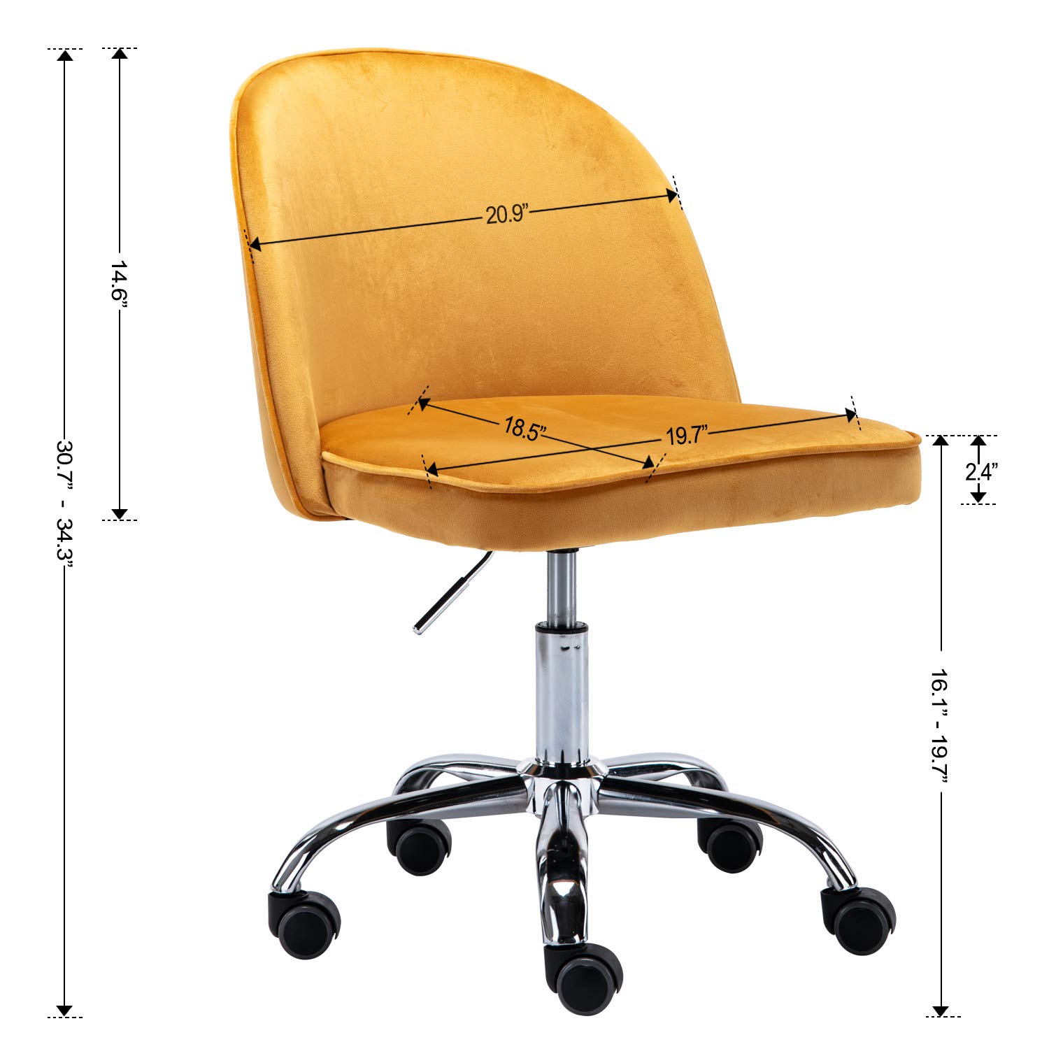 Kmax Task Chair, Desk Chair Armless Design for Small Home and Office, Dark Teal