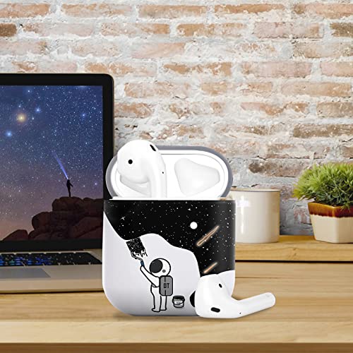 Mainrenka Cool Airpod Case 2nd Generation with Keychain Funny Airpods 2nd/1st Generation Case Cover Compatible with Cute Airpod Gen 2 & 1 Case