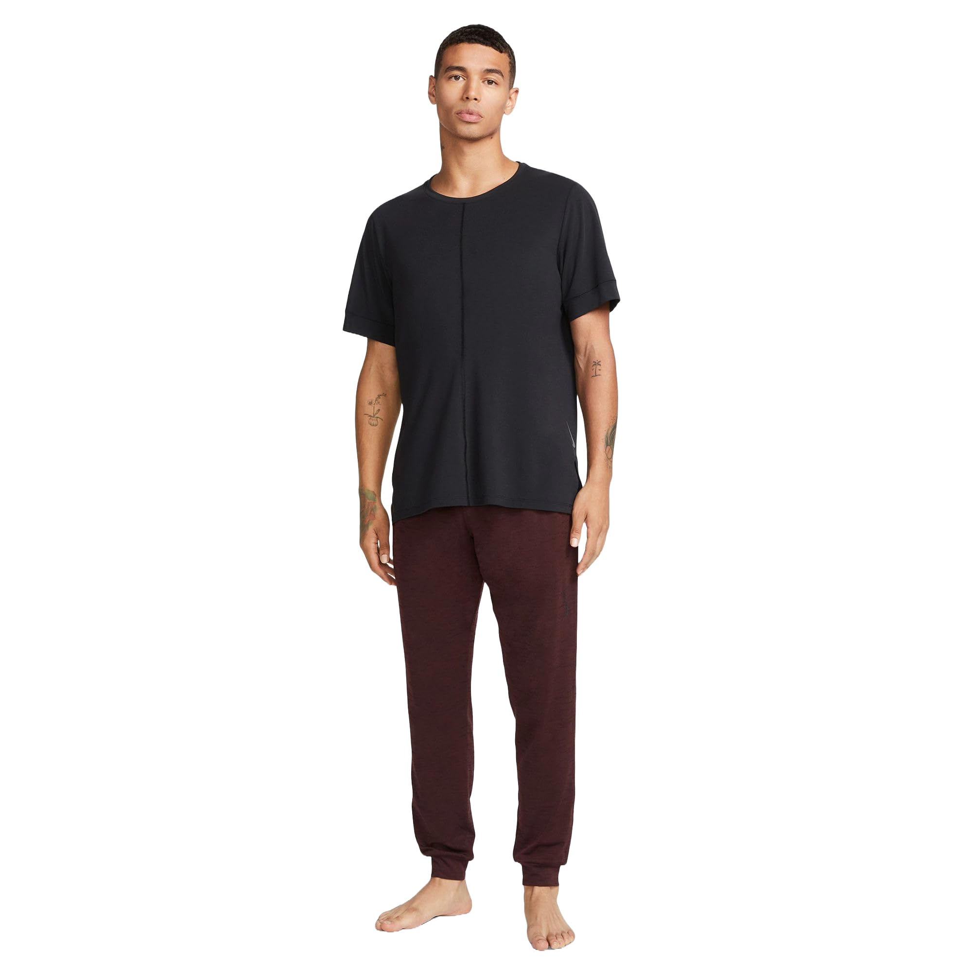 Nike Yoga Dri-FIT Men's Pants,Style: CZ2208-058 (as1, Alpha, x_l, Regular, Regular, Ash Green/Armory Navy/Black, X-Large, Regular)