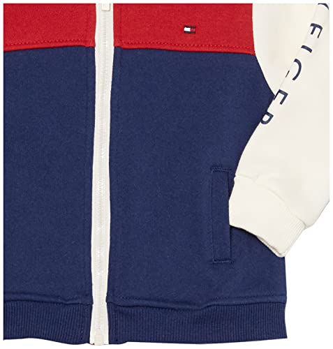 Tommy Hilfiger Baby Boys 2 Pieces Jogger And Toddler Layette Set, Medieval Blue/Heather/Scarlet, 3/6M US