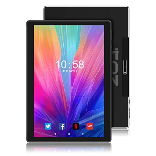 TPZ 10.1 inch Tablet, Android 10 OS,128GB Expansion, Wi-Fi Tablets with Google Certified, HD IPS Large Screen, Dual Camera & Speaker, Support Bluetooth, Microsoft Office - 3PCS